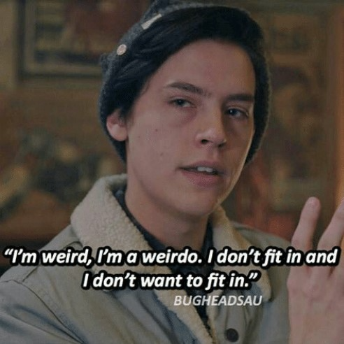 🔥 If I'm weird. I'm a weirdo. I don't fit in, and I don't wanna fit in ...